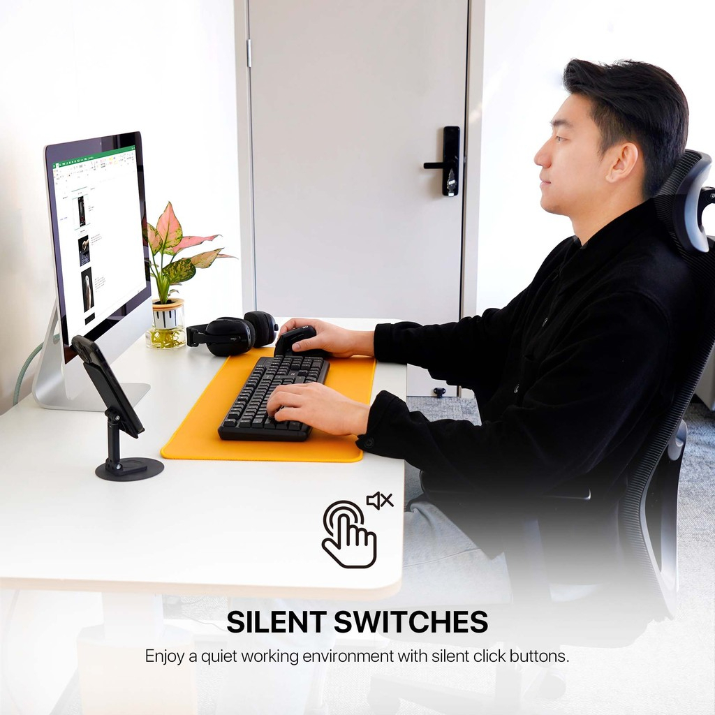 Fantech GO COMFY W195 – Silent‐Click Vertical Ergonomic Wireless Mouse ...
