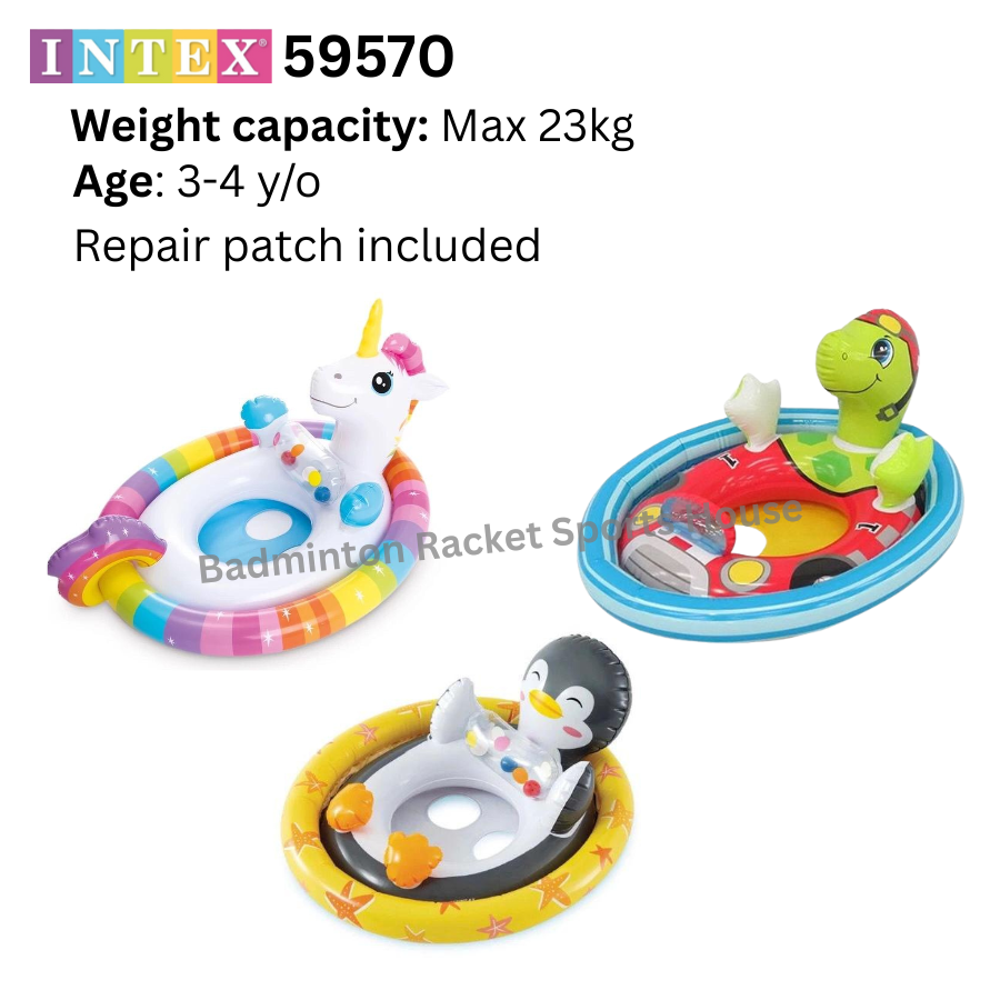 INTEX 59570 See-Me-Sit Pool Float Inflatable Floating Kids Ring Water ...