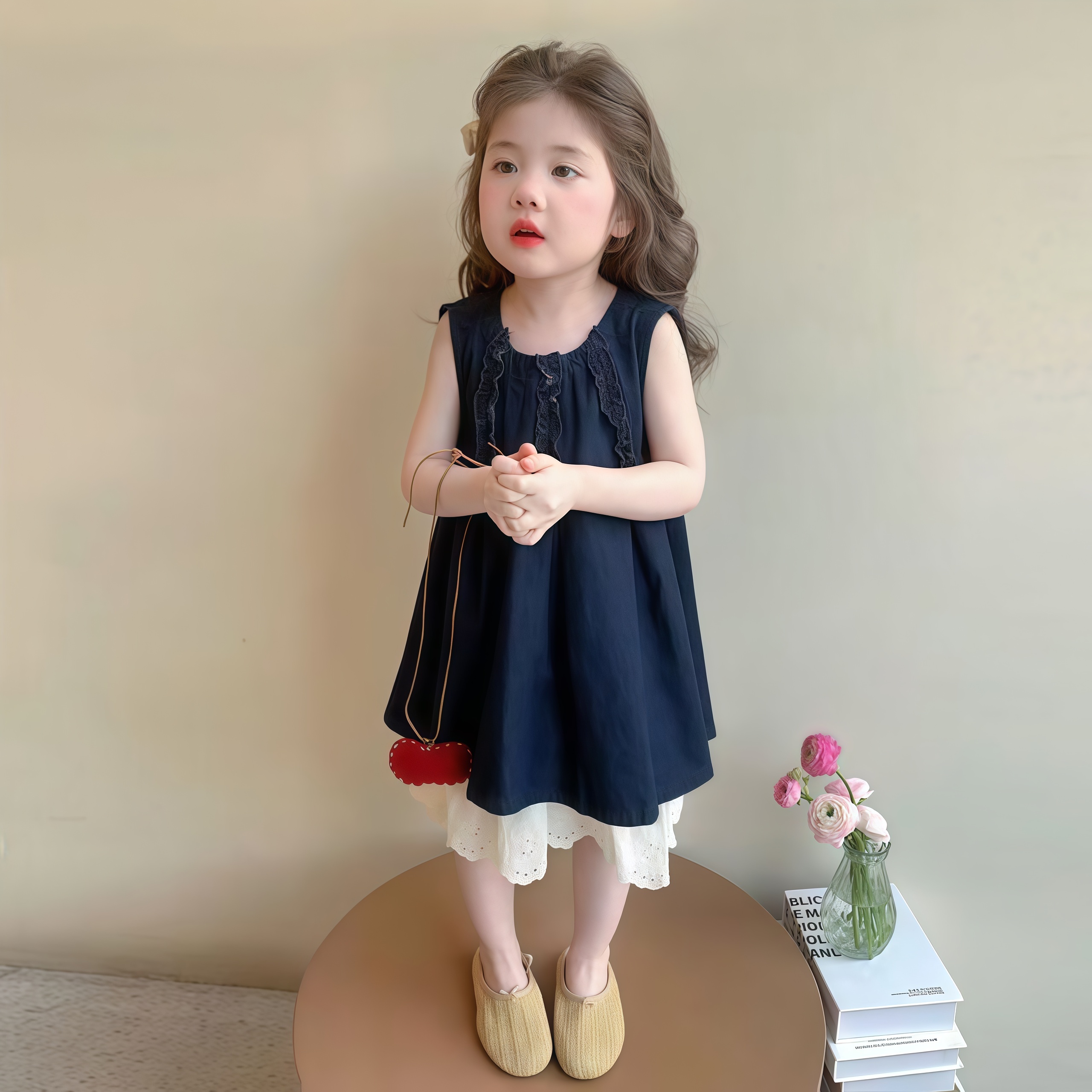 PRINCESS KESLI 2-12 Tahun Denim Girl Dress For Kids Baju Gaun Budak ...