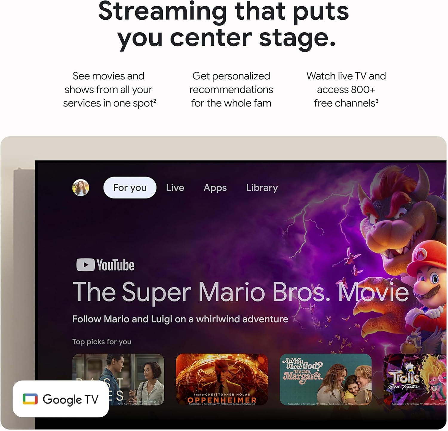 2024 Google TV Streamer 4K Chromecast Mobile Casting LAN Port Dolby ...