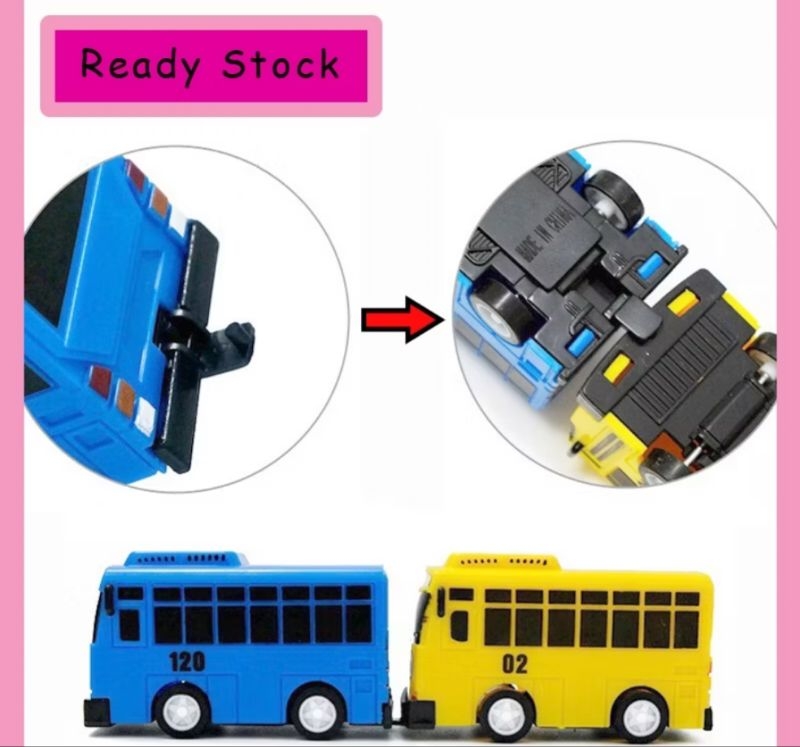 Little Bus Toys Set (3 in 1) Big Vehicles Garage Pull Back For Kids ...
