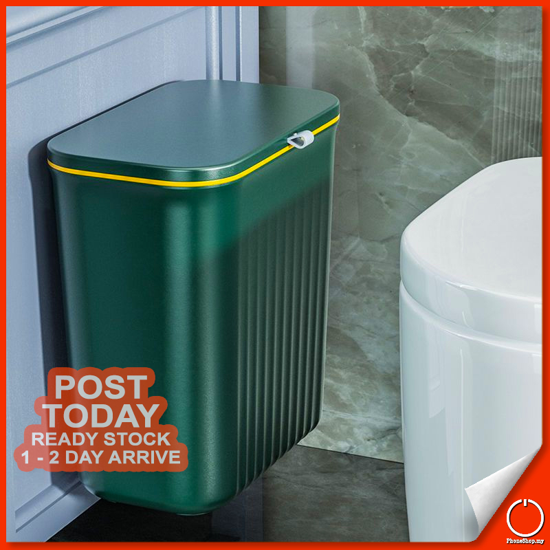 DISCREET LIFESAVER Wall Hanging Trash Can Dustbin Kitchen Cabinet Door ...