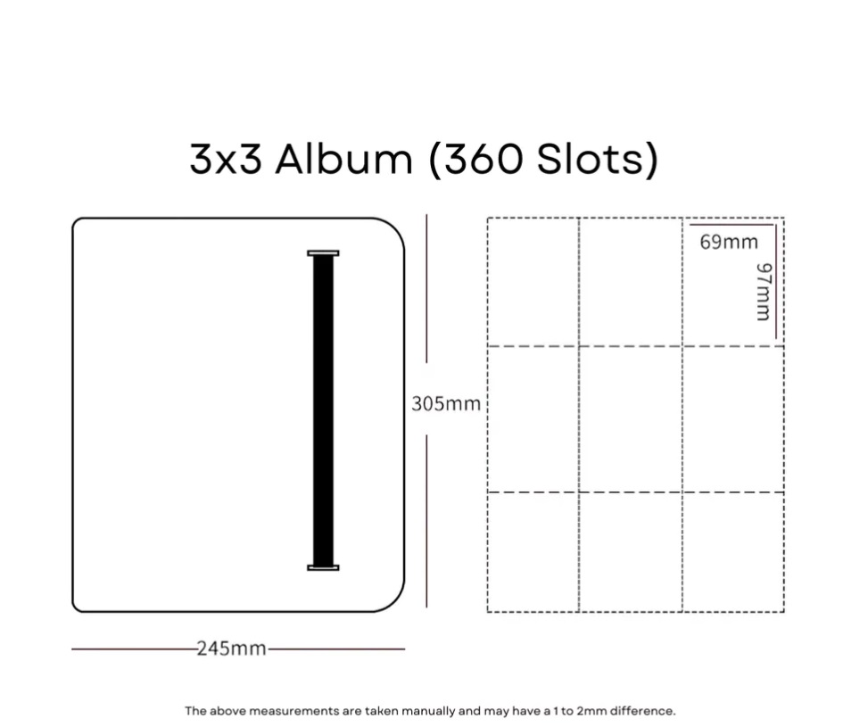 Card Album 360 3x3 2x2 Photocard Card Binder Holder Pokemon TCG ...