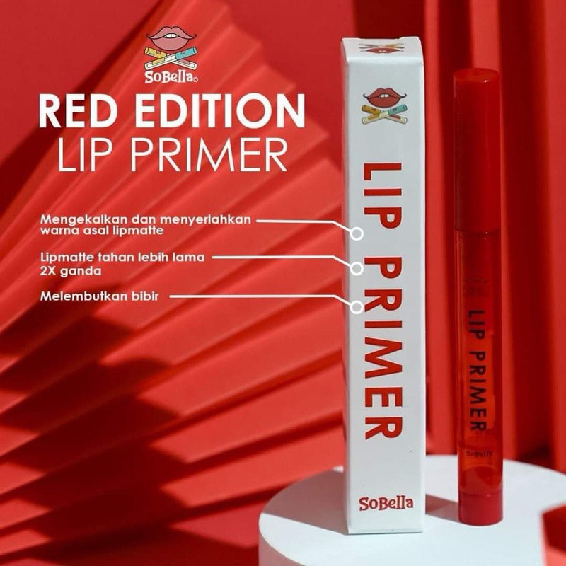 SOBELLA LIP PRIMER RED EDITION FOR LONG LASTING LIPMATTE | Shopee Singapore