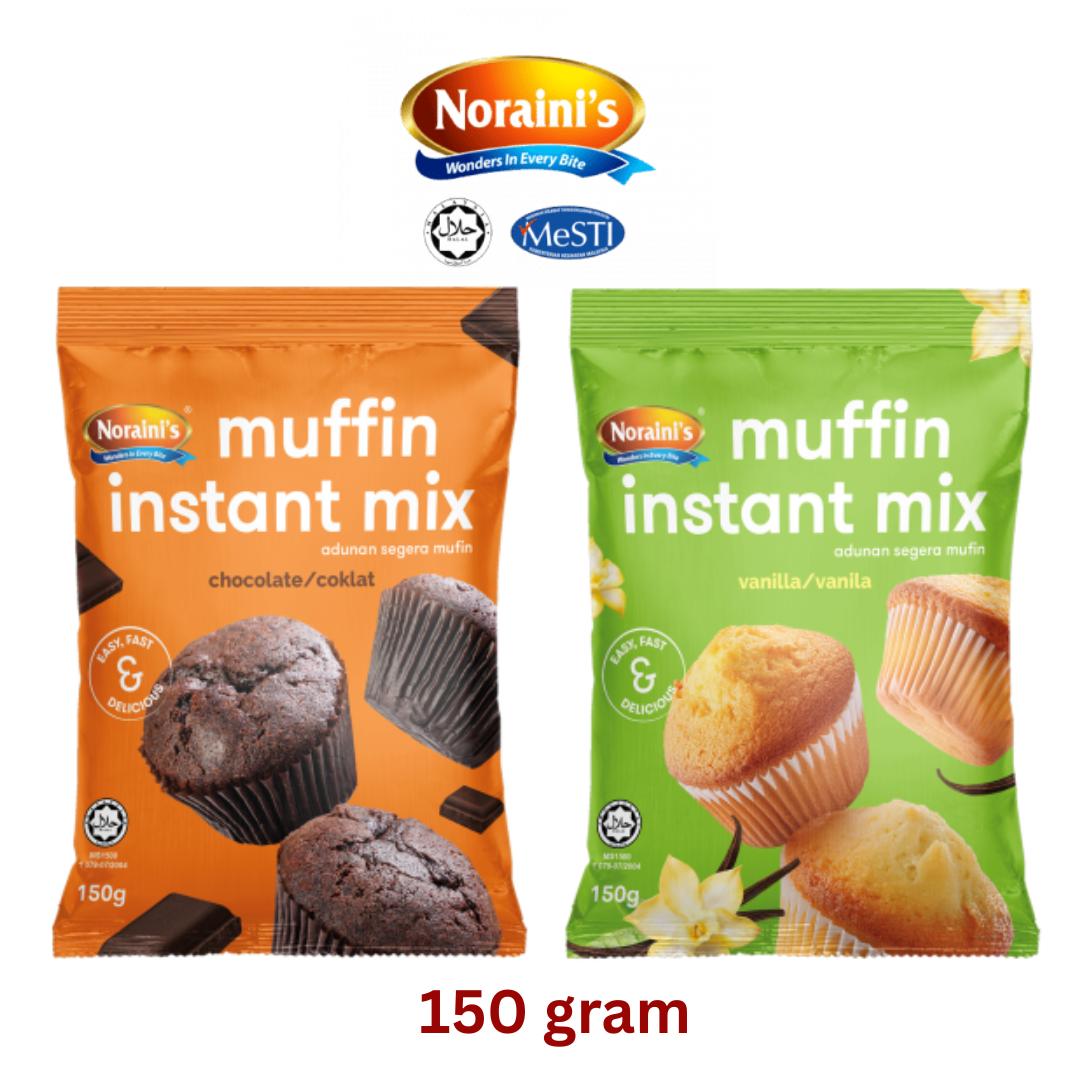 Adunan Segera Muffin / Muffin Instant Mix By Noraini's 150g | Shopee ...