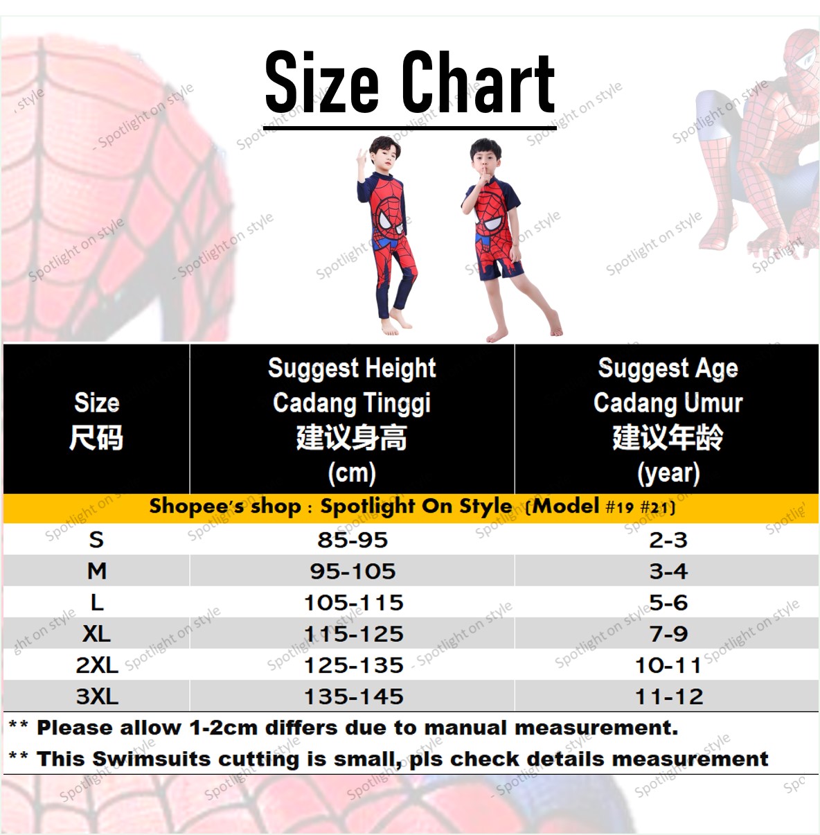 [ 19] Kids Spidermen Cute Cartoon Swimwear Boy Swimsuit Swimming Suit ...