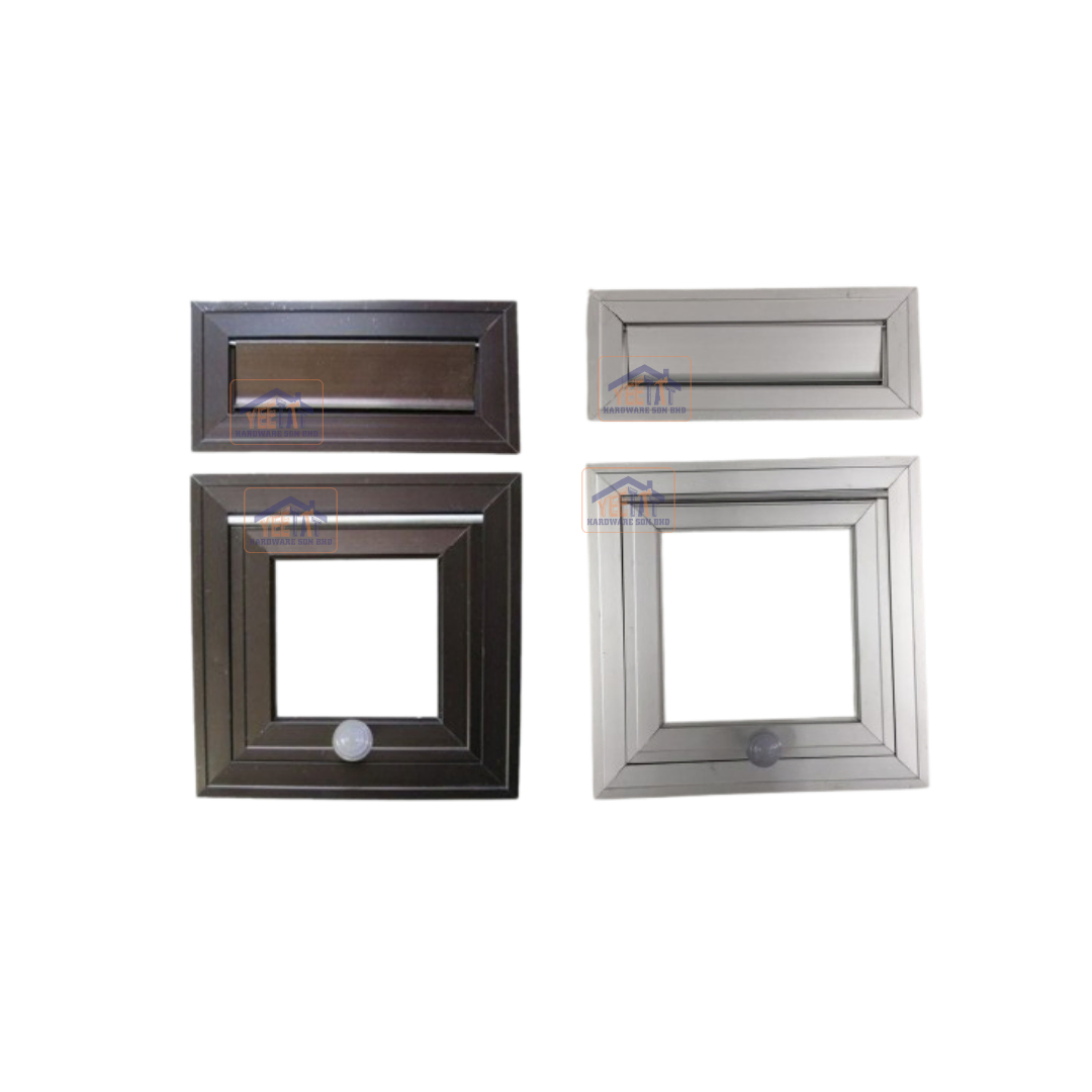 ALUMINUM LETTER BOX BLACK / SILVER (9"/7") | Shopee Singapore