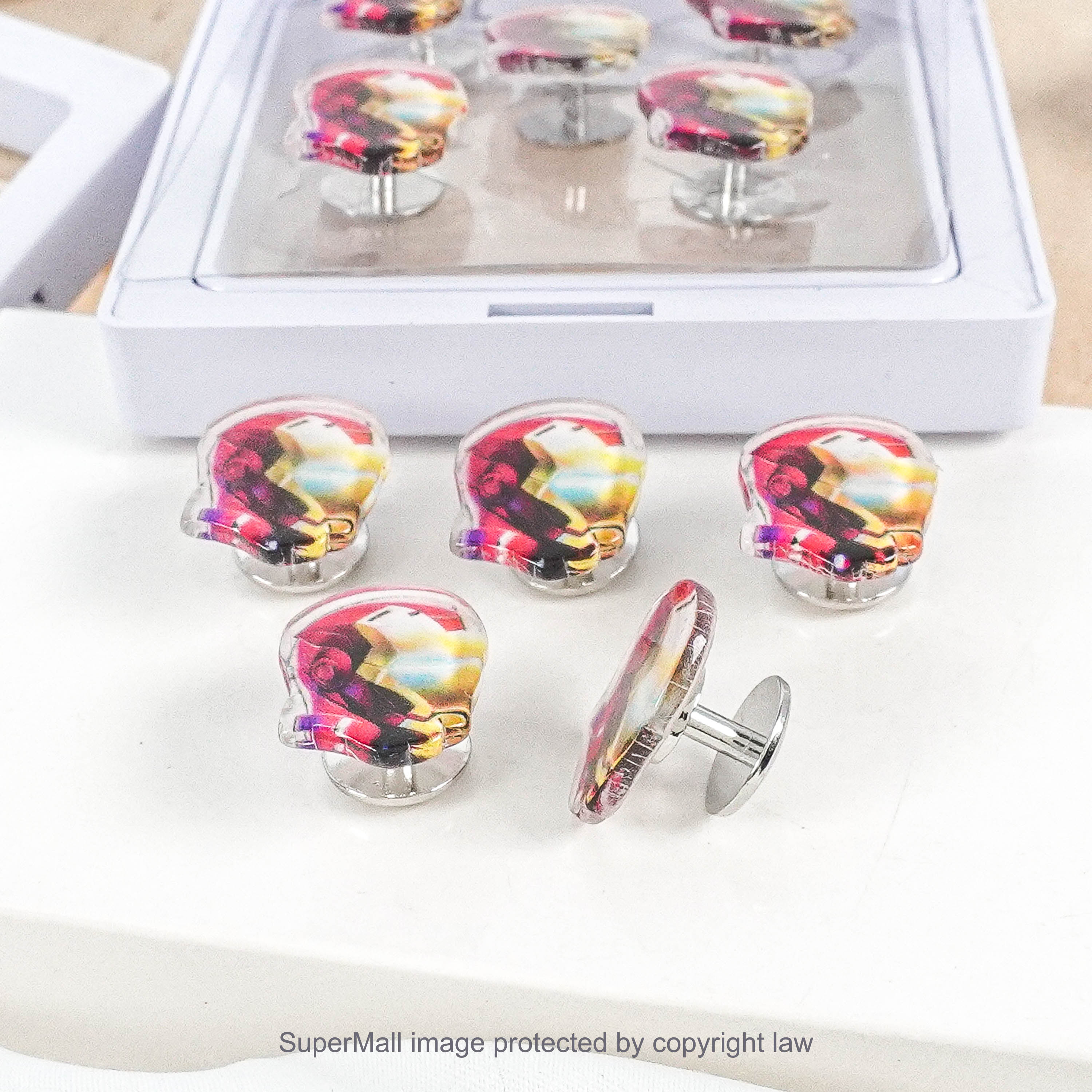 Supermall Butang Baju Melayu Upin Ipin Super HeroKancing Acrylic Design ...