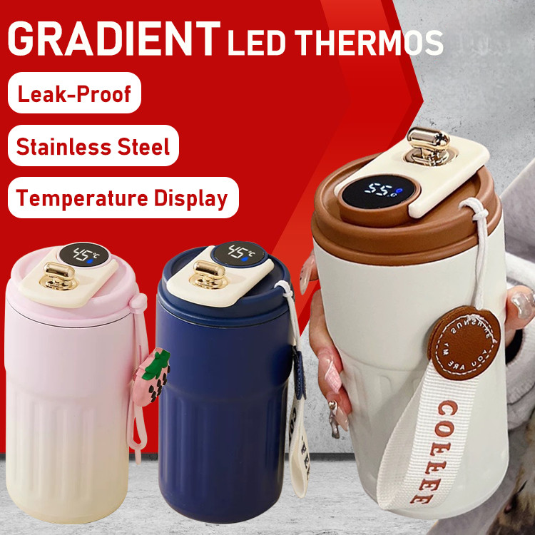 Smart Thermos Cup - 420ML Stainless Steel Mug with Temperature Display ...