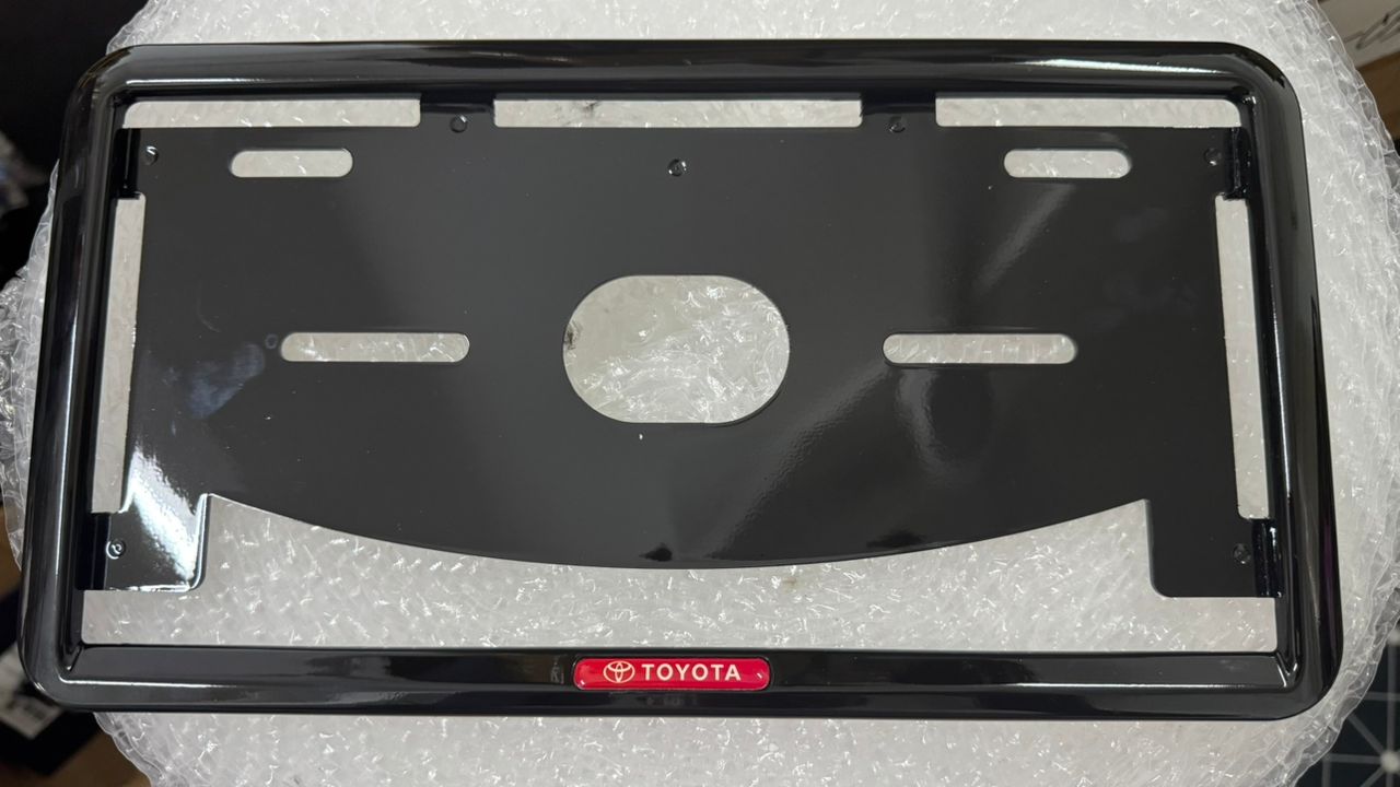 bingkai plate kereta toyota hitam bingkai tebal frame plate sesuai ...