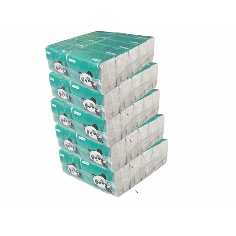 Green Panda Premium Bamboo Facial Tissue | 10 Packs, 4 Ply, 300 Sheets ...