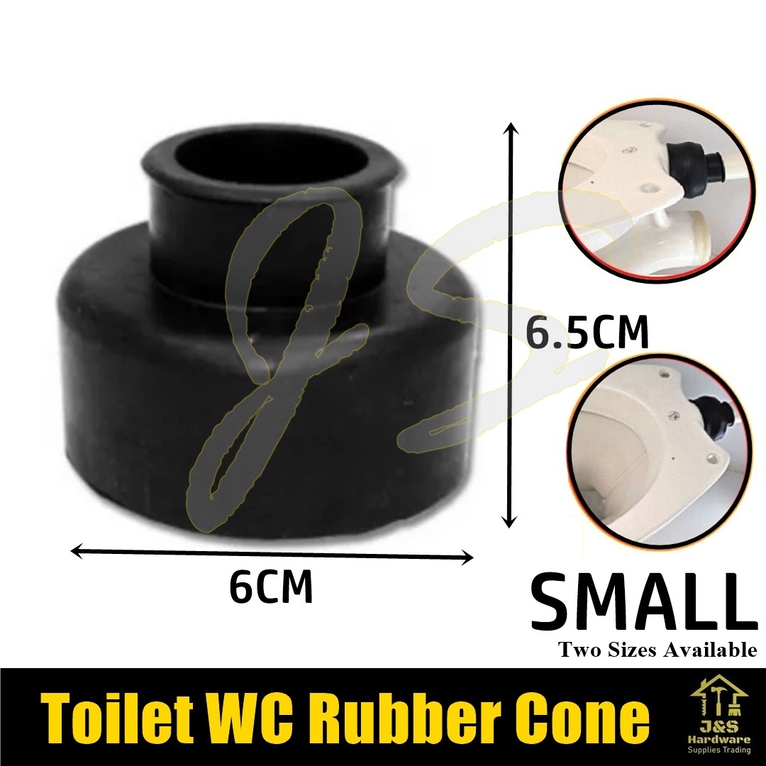 Toilet WC Black Rubber Cone Boot for Toilet Bowl Low Level Black ...