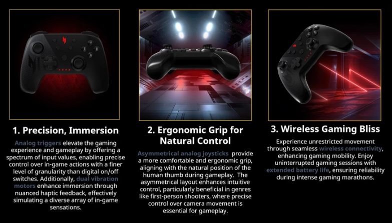 Acer Nitro Wireless Gaming Controller Black (Retail Pack) | Shopee ...