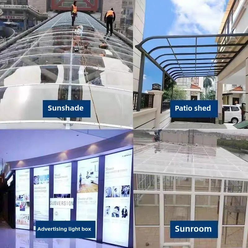 PC FLAT TRANSPARENT ROOF / ATAP CERAH LUTSINAR RATA 1mm POLYCARBONATE ...