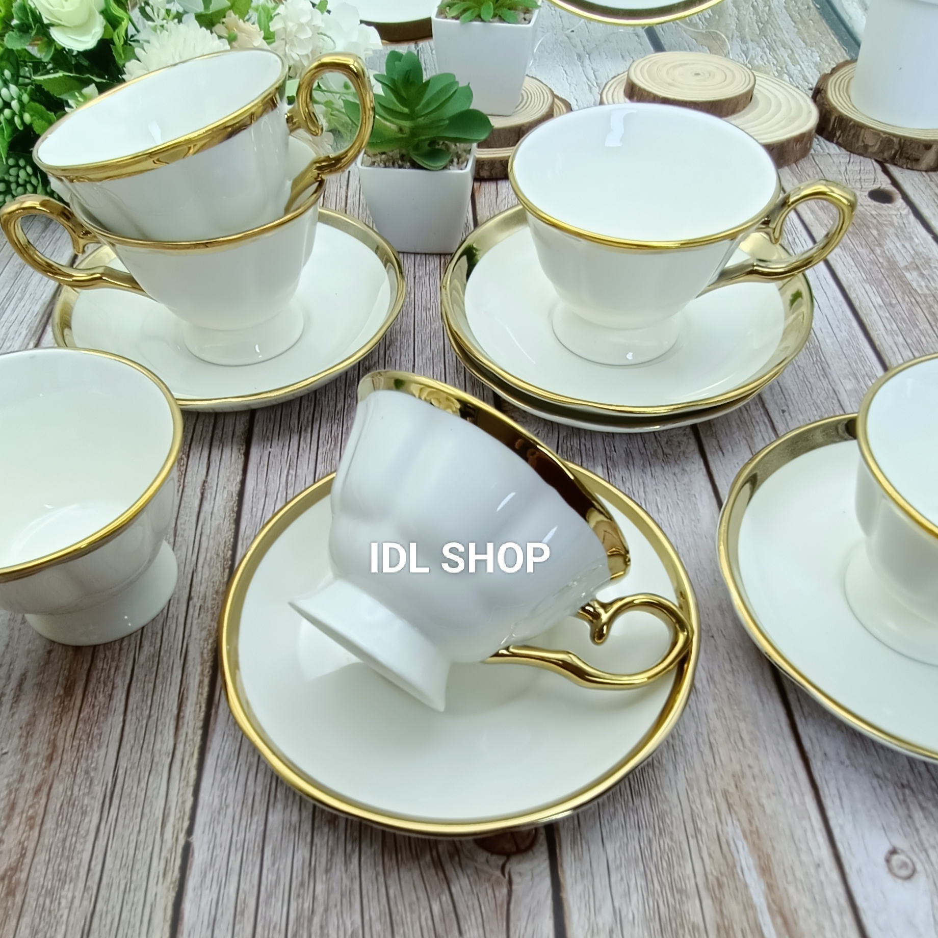 Luxury Porcelain Cup & Saucer Teapot Set Tea Cup Set Mugs Tea Pot ...