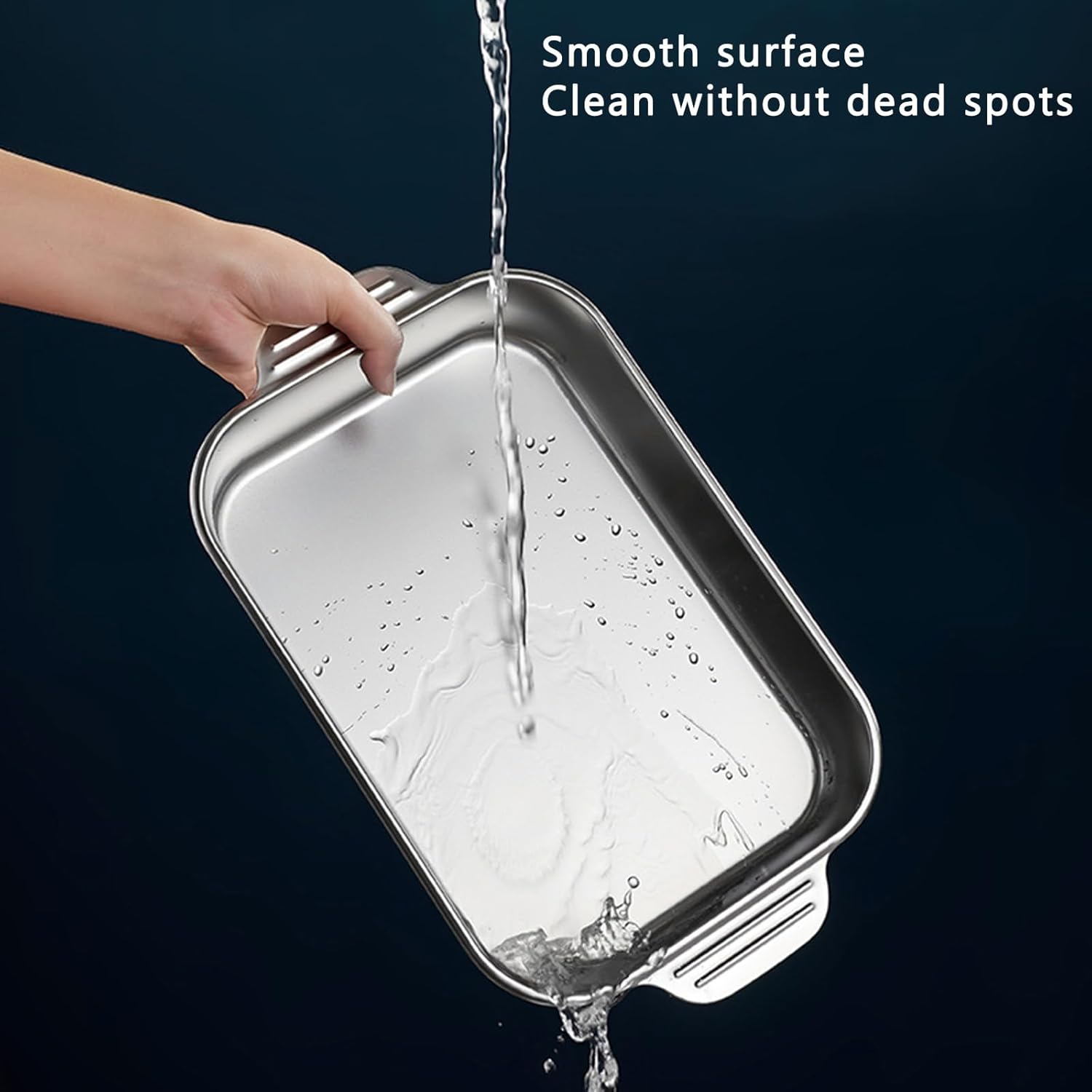 2025 NEW Large Deep Stainless Steel Fish Roasting Pan Rectangular ...