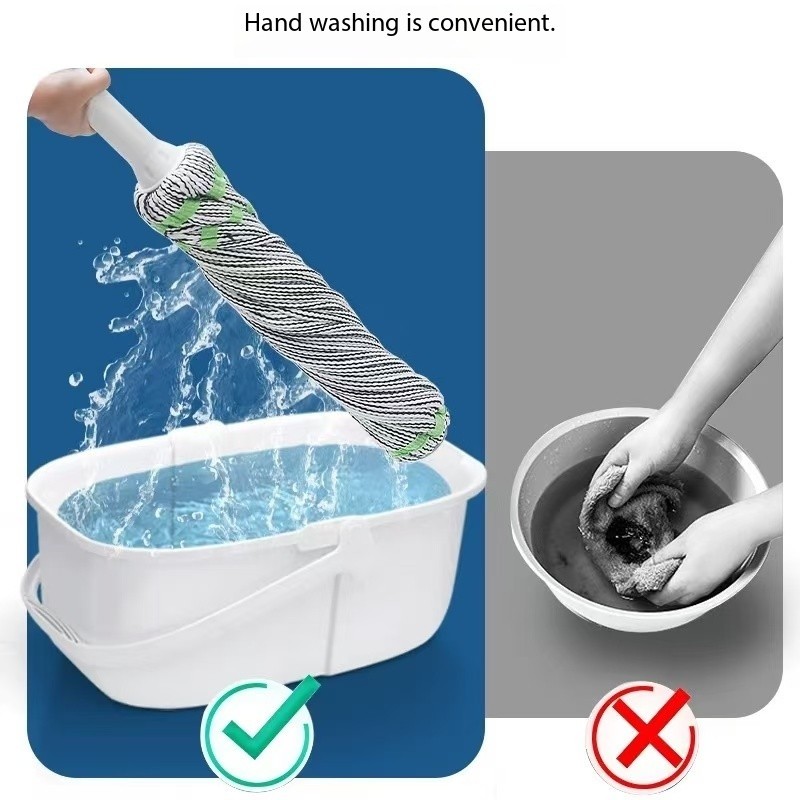 Mop Magic Pull Squeeze Cleaning Tool Household Hand-Free Rotating Floor ...