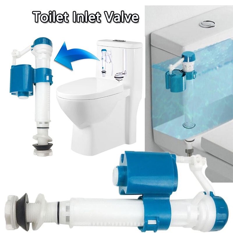 Toilet Water Inlet Valve Universal Bathroom Shank Water Tank Float Ball ...