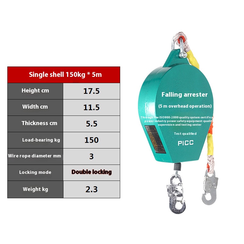 Fall protection device, speed difference fall protection device, 5m/10m ...