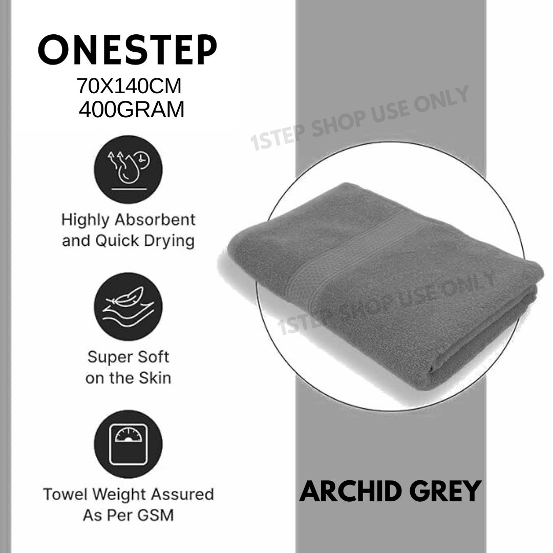 Hotel Bath Towel Gray 100% Cotton Large Towel 70cmx140cm 500-650 Large ...