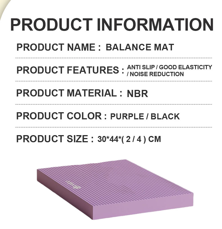 Yoga mat NBR High Density Balance Pad Kneeling Pad Folding Fitness ...