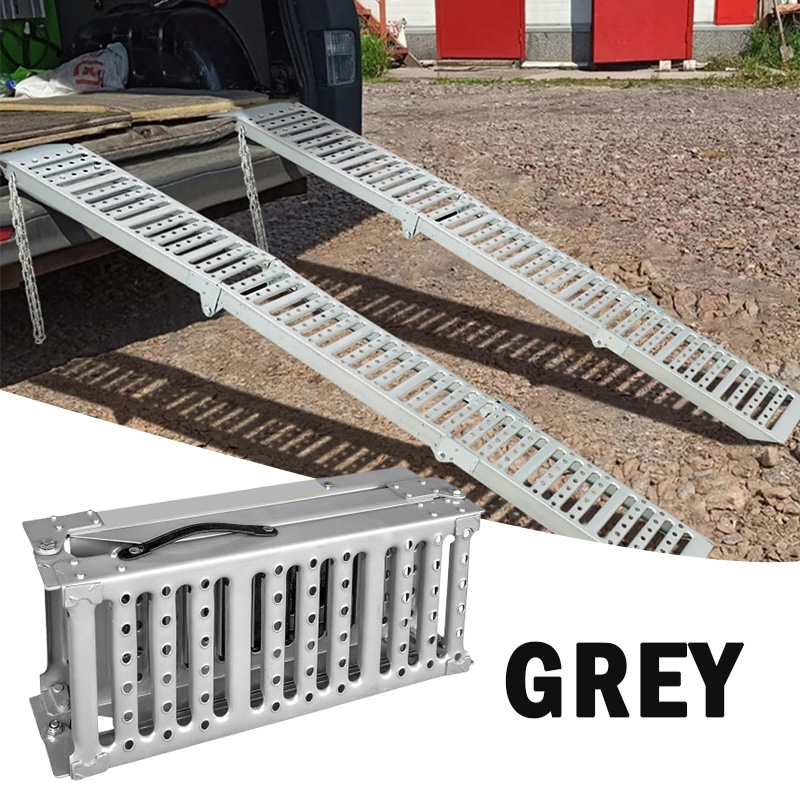 2 In 1 Multi Use Foldable Steel Ramps Set 2.5T Dual Purpose Car ...