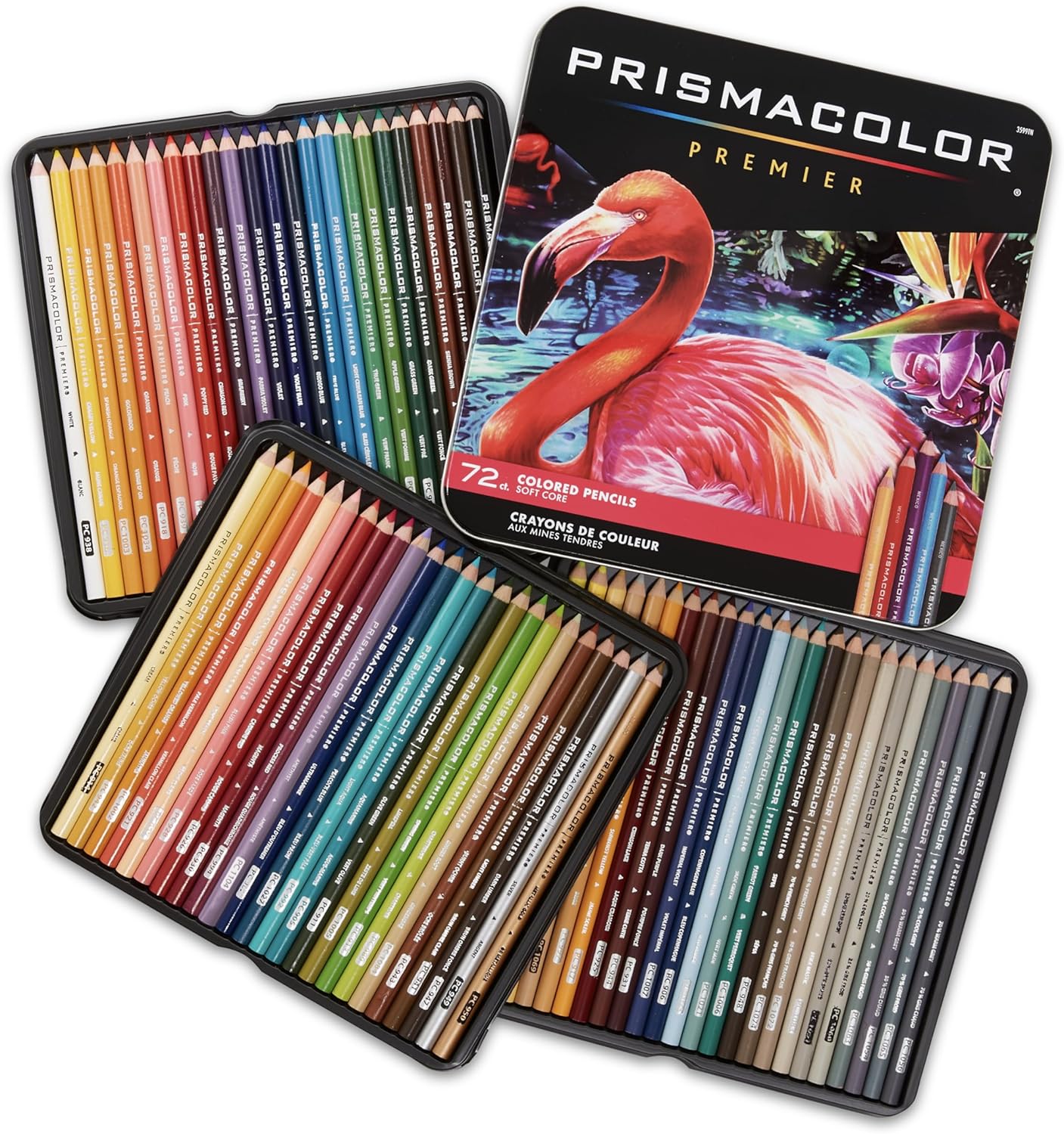 Prismacolor Premier Colored Pencils Soft Core - Tin Case of 72 Colour ...