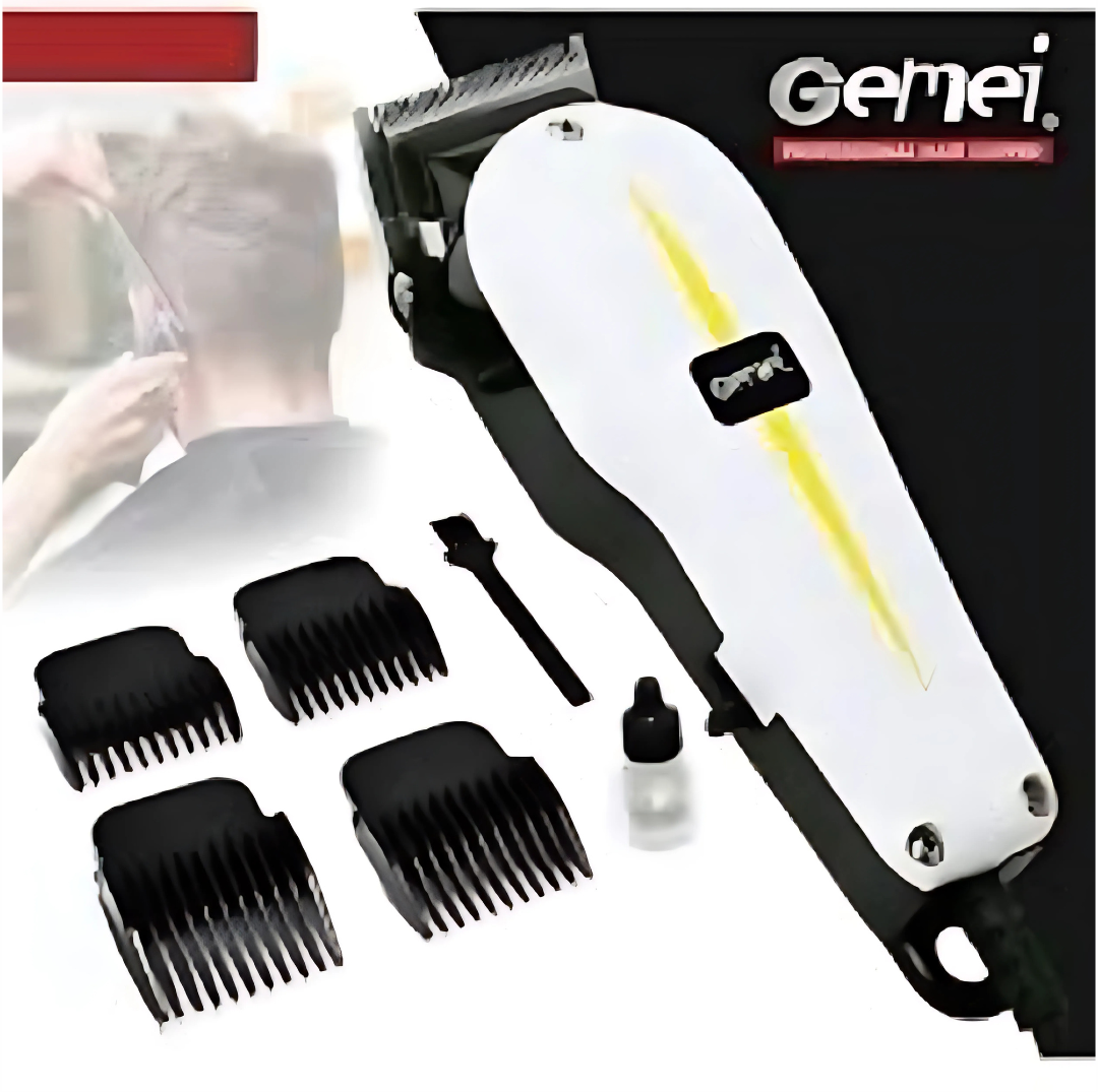 Gemei Hair Trimmer GM-1017 Wired Hair Clipper Professional Rechargeable ...