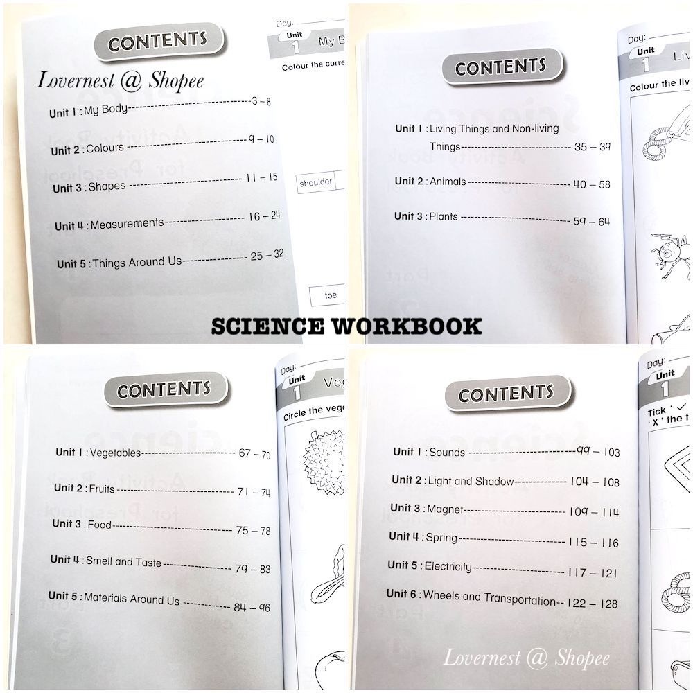 LOVERNEST Fun With Science Math Activity Book for Preschool ...