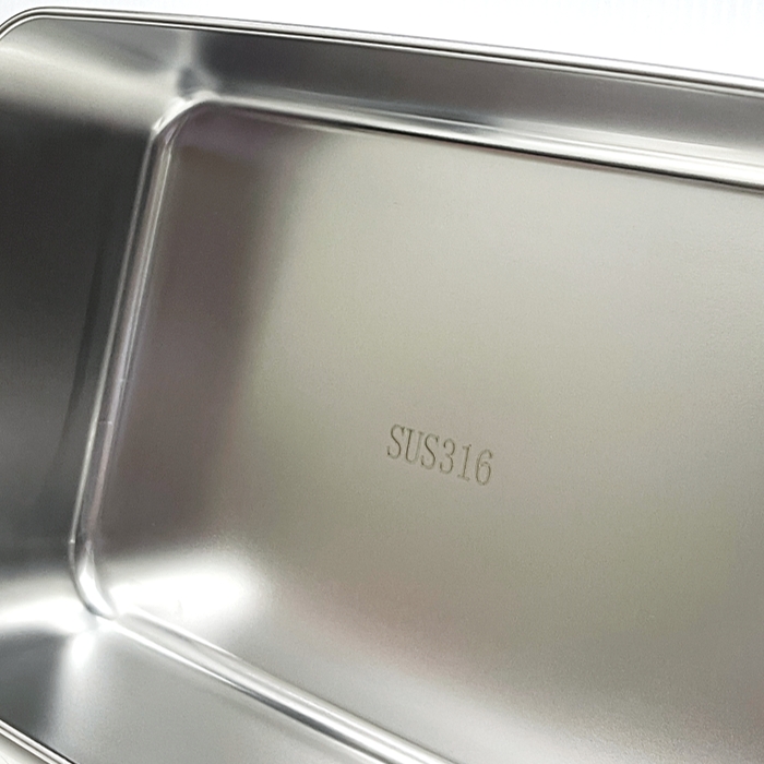 316 Stainless Steel Box With Lid Food Container Grill Tray Organizer ...