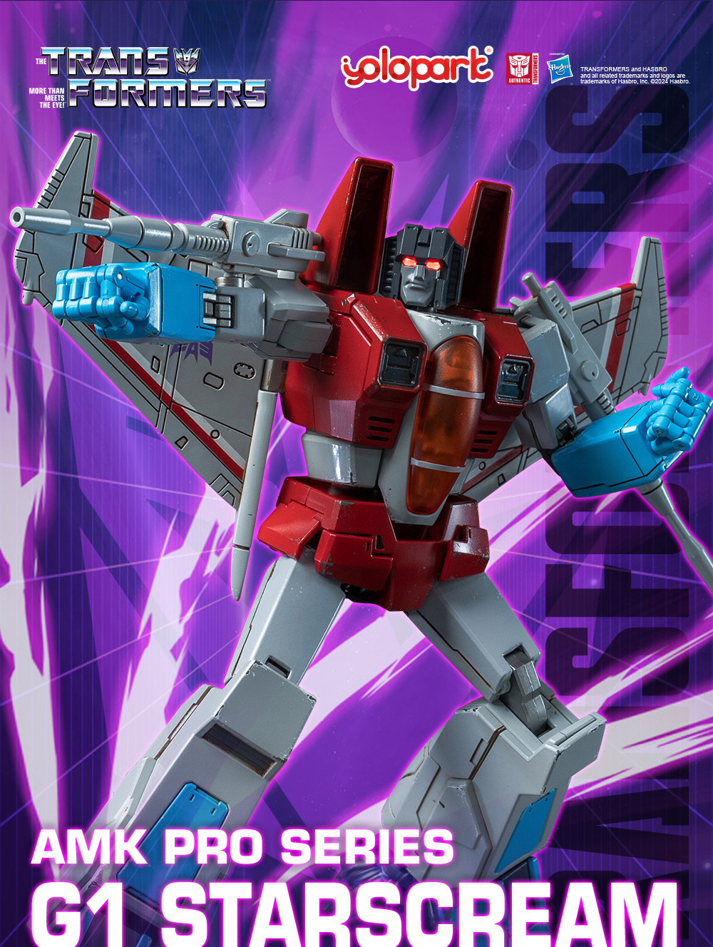 Yolopark AMK PRO Series G1 Transformers - 19cm Starscream Model Kit ...