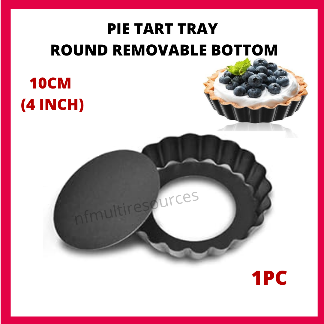 Pie Tart Round Removable Bottom Tray, Egg Tart pan, Pizza Pan Non-Stick ...