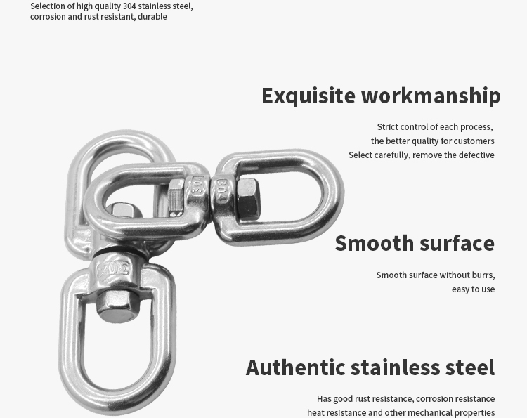 304 Stainless Steel Swivel Connection Screw Lock Climbing Gear ...