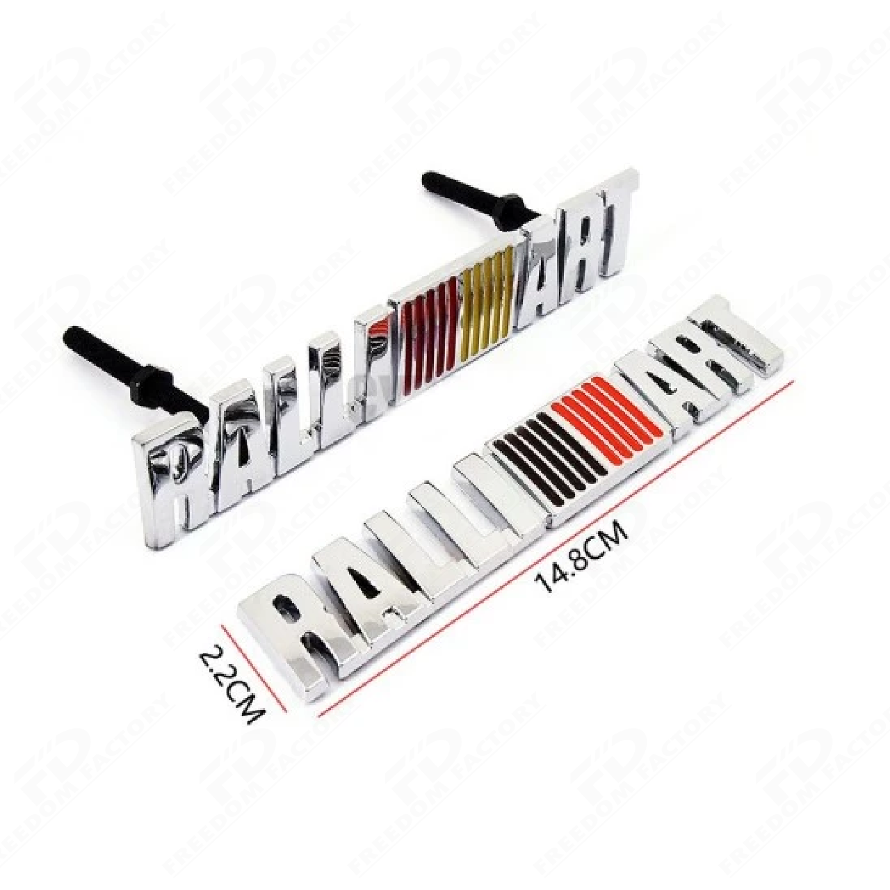 Ralliart Logo 3D Metal Car Front Grill Badge for Mitsubishi Lancer ...