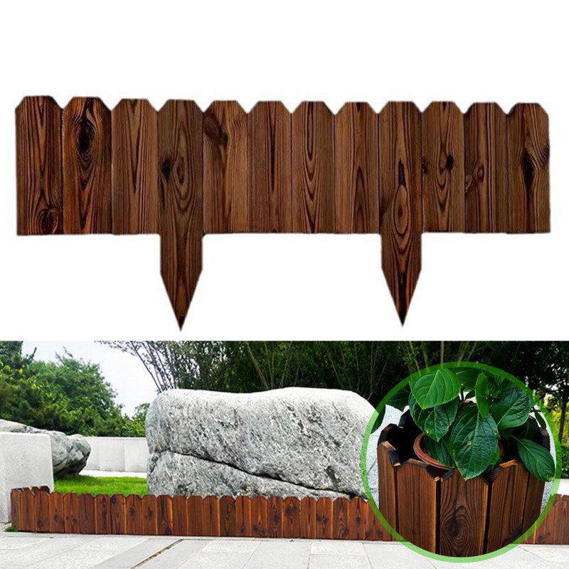 Pagar Kayu Wooden Ground Fencing Garden Home Decoration Fence Lawn ...