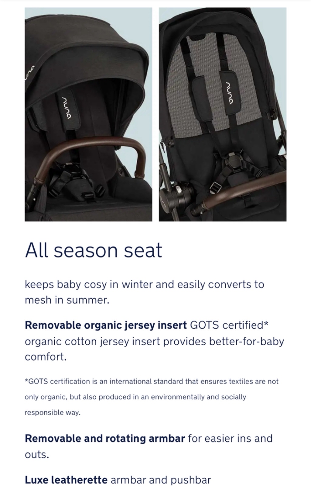 Nuna IXXA Next Two Way Facing Compact and Lightweight Stroller ...