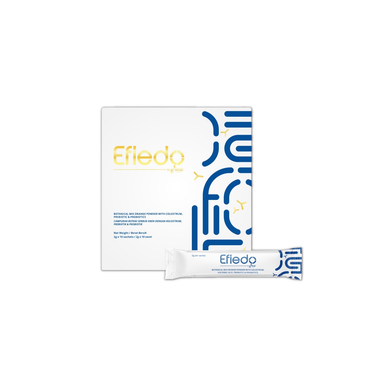 Efiedo by Greens 3 in 1 Intestinal Health Combination (2g x 10's) (3 ...