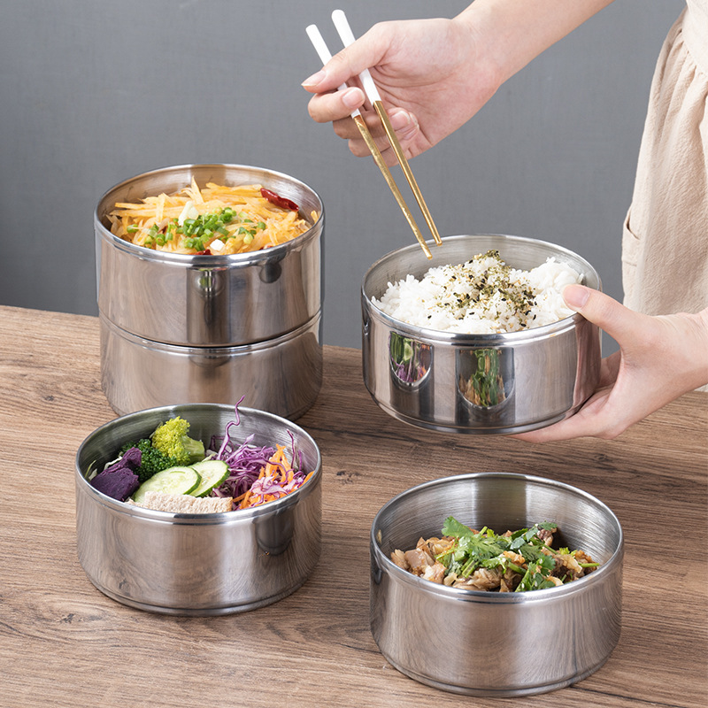 Euroliving Stainless Steel Tiffin Lunch Box Food Storage Container 2 ...