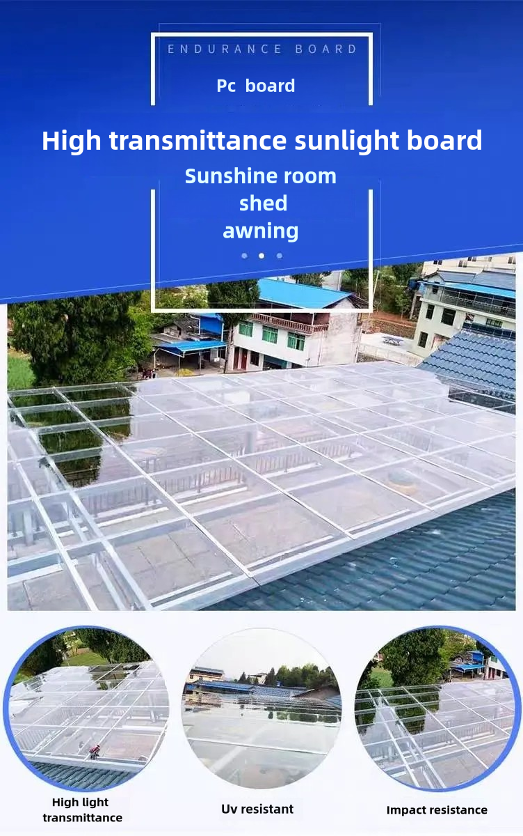 PC FLAT TRANSPARENT ROOF / ATAP CERAH LUTSINAR RATA 1mm POLYCARBONATE ...