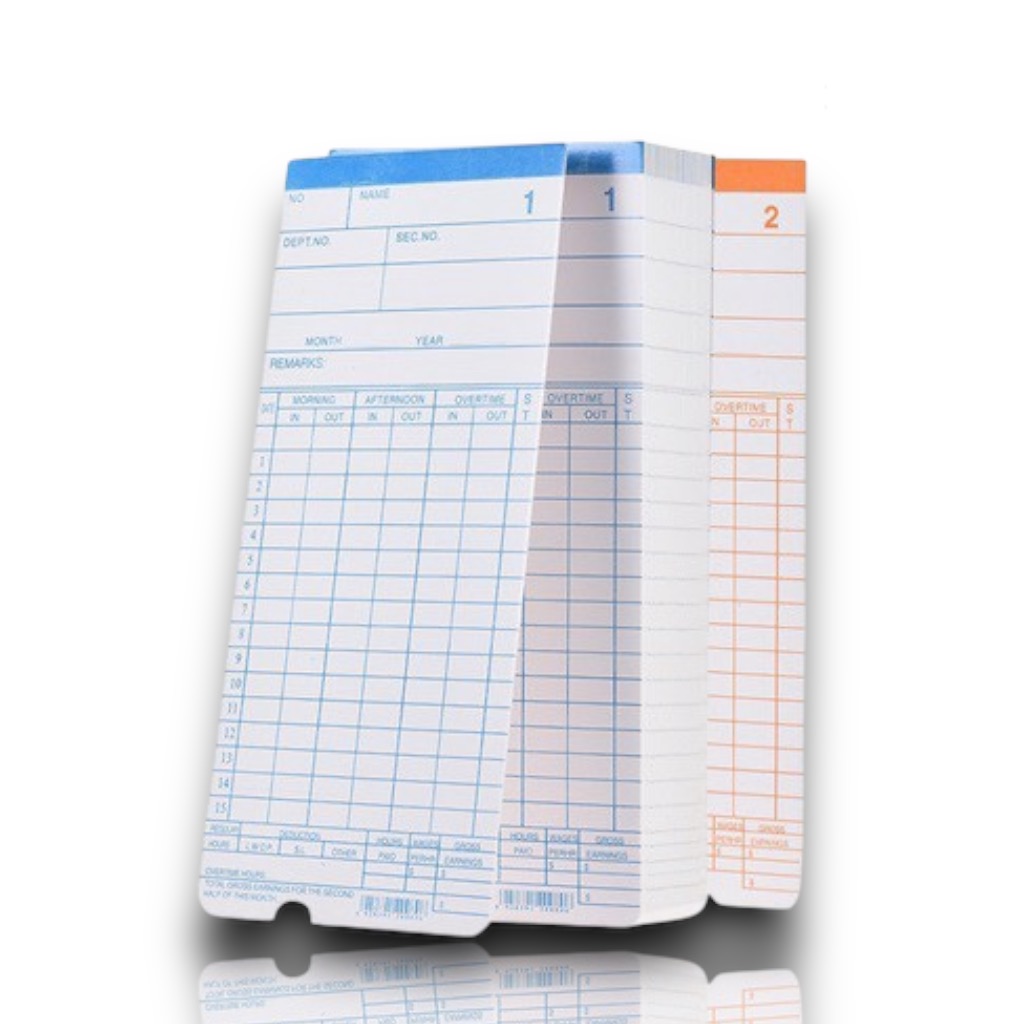 TIME CARD FOR PUNCH CARD MACHINE ATTENDANCE STAFF TIME RECORDER WHITE ...