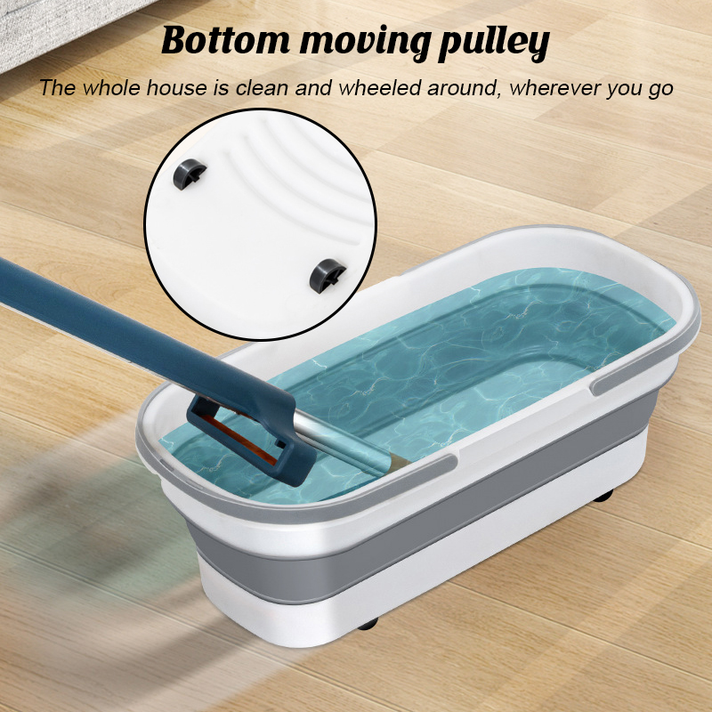 Home Collapsible Mop Bucket Lantai Serbaguna For All Type Of Cleaning ...
