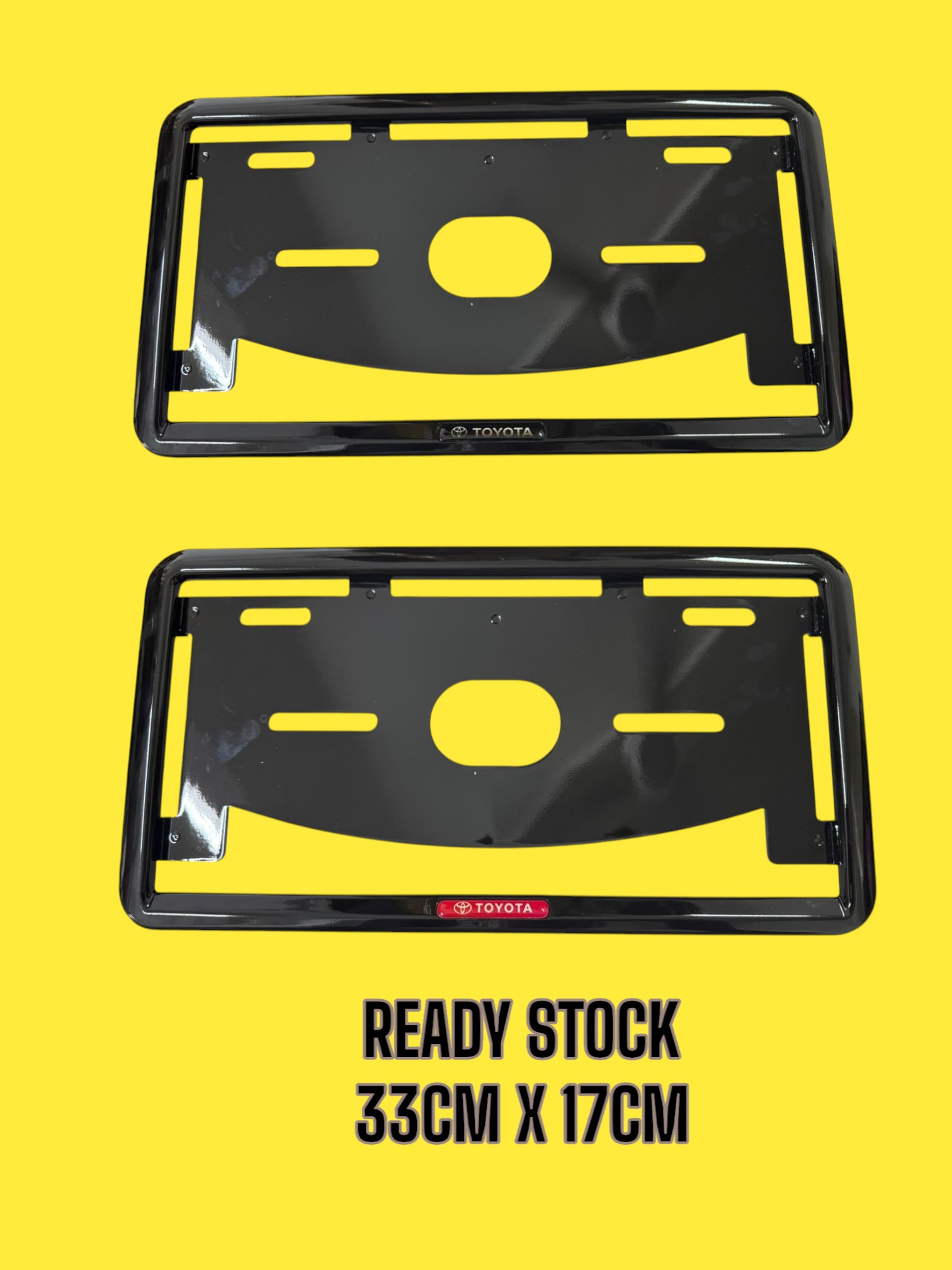 bingkai plate kereta toyota hitam bingkai tebal frame plate sesuai ...
