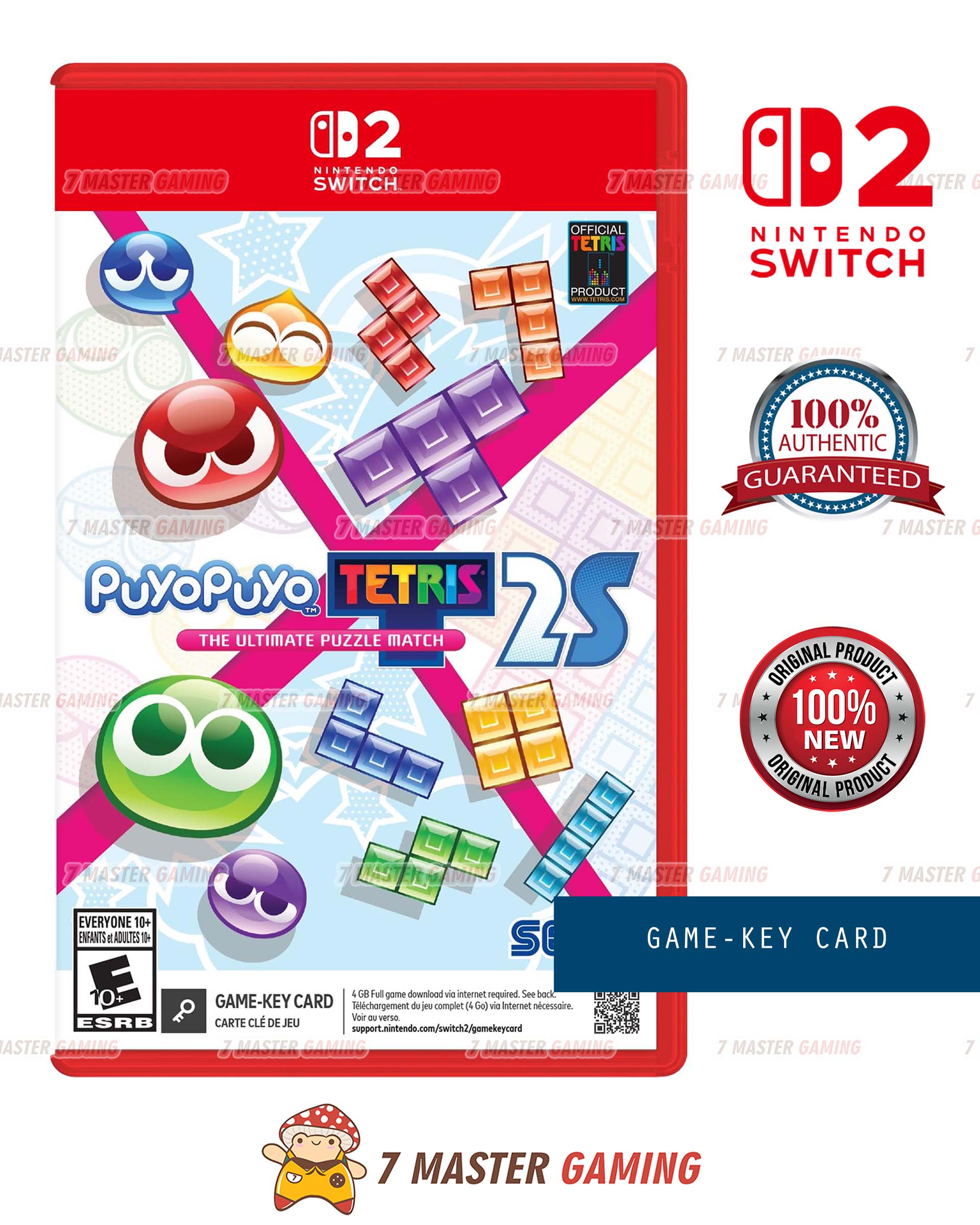 PUYO PUYO Tetris 2S - Nintendo Switch 2 / NS2 Game-Key Card - New | Shopee Singapore