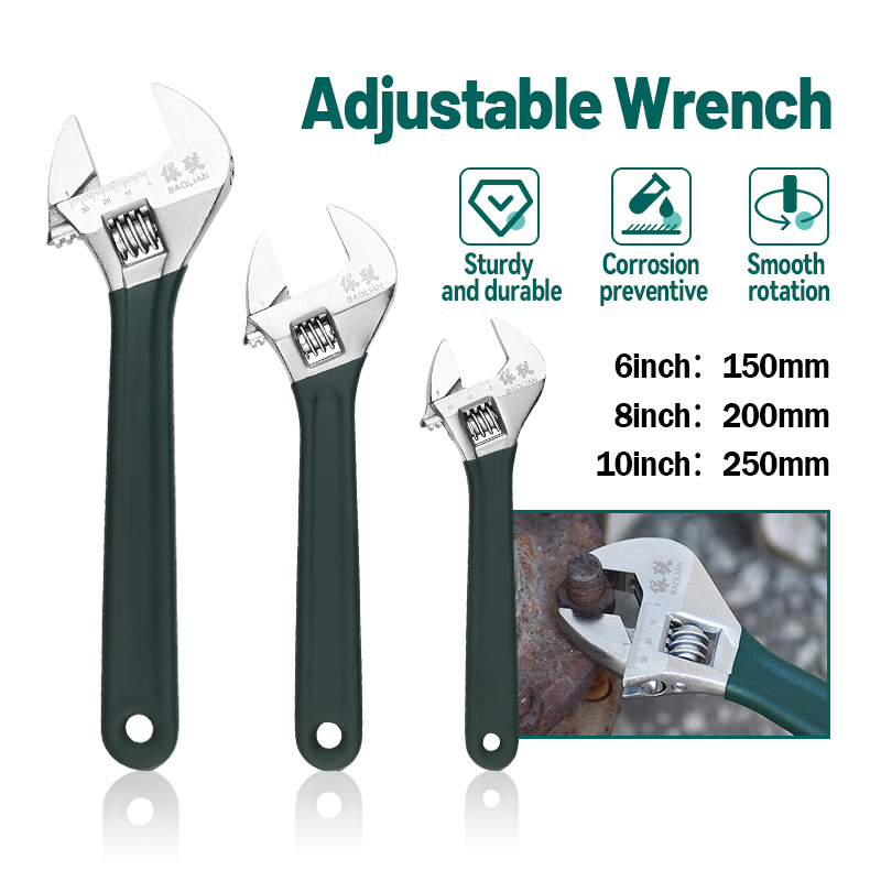 Adjustable Spanner Wrench 6/8/10 inches for Automotive Repair Plumbing ...