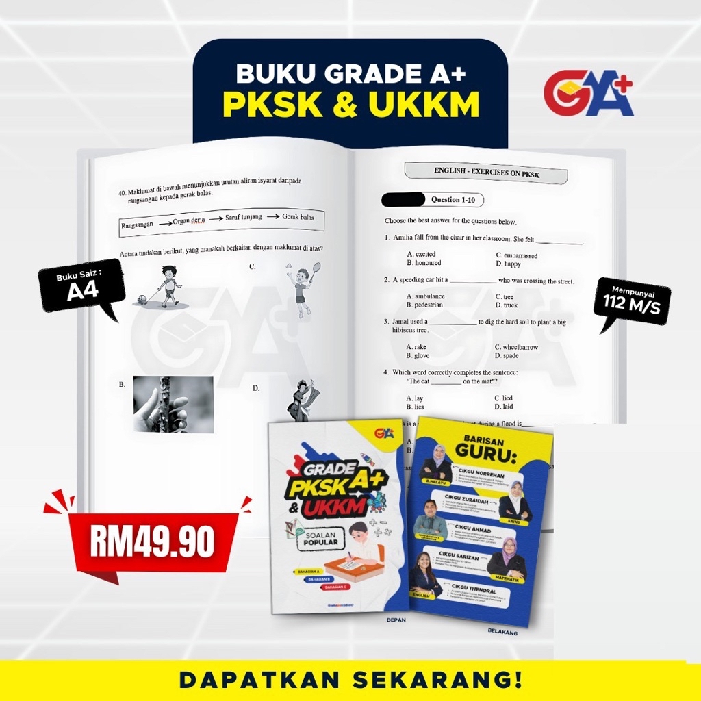 PKSK Edition 2025 | Grade A+ PKSK & UKKM Book Year 6 | Format SBP MRSM ...