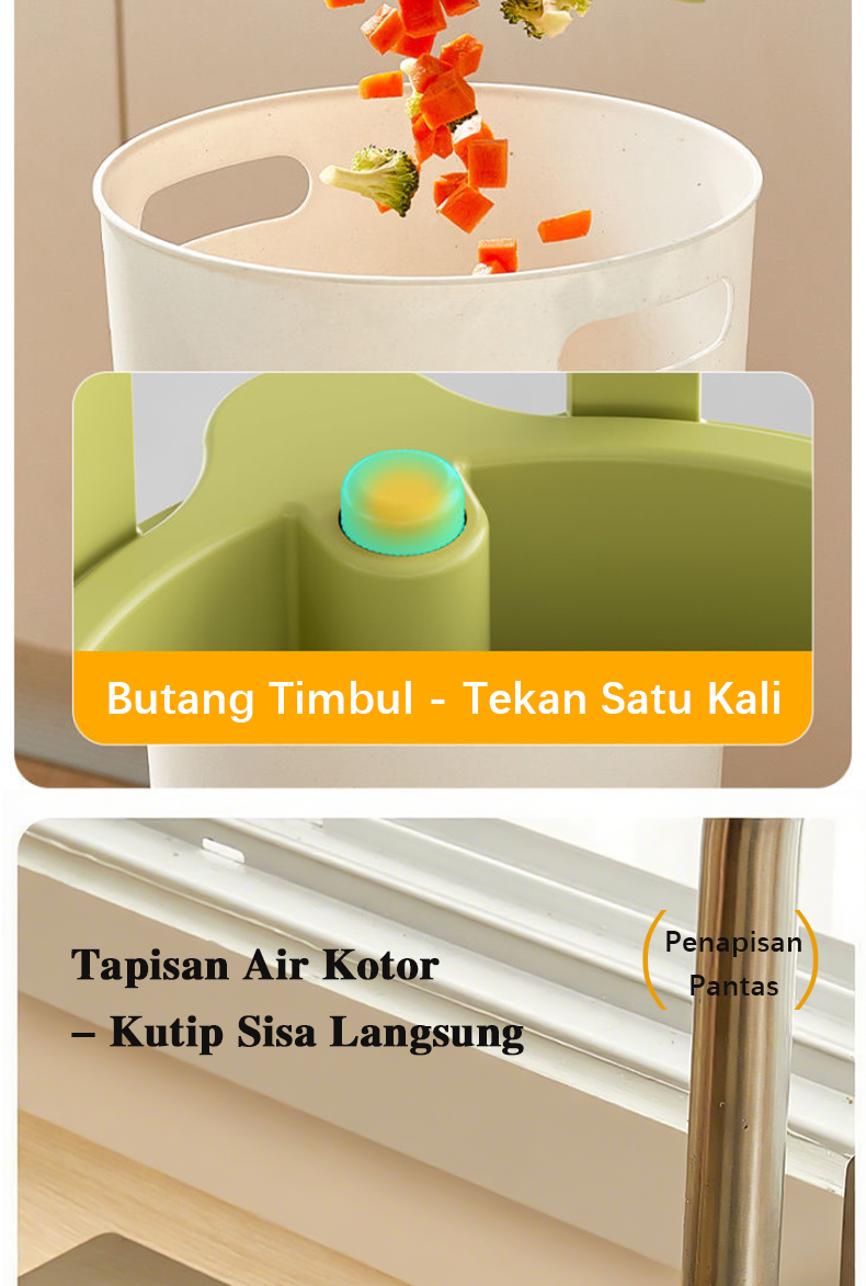 ELEGANT Kitchen Sink Strainer Basket, Detachable Multifunctional ...