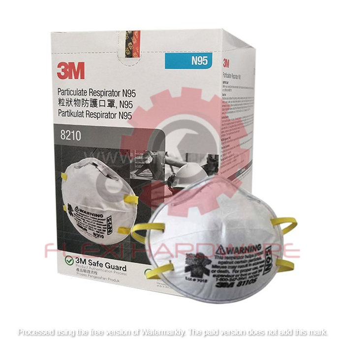 **SIRIM APPROVED** 3MTM Particulate Respirator Face Mask 8210, N95 ...