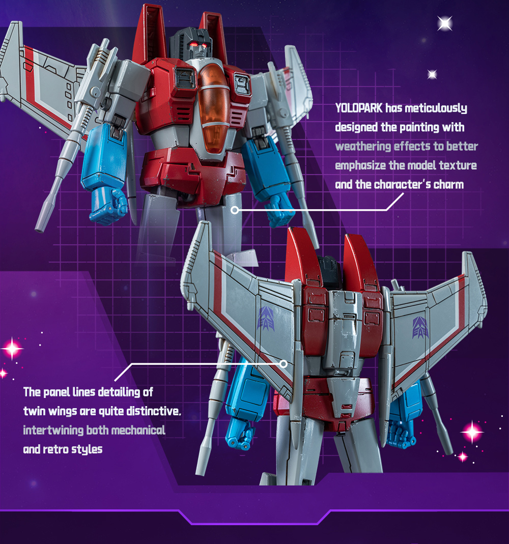 Yolopark AMK PRO Series G1 Transformers - 19cm Starscream Model Kit ...