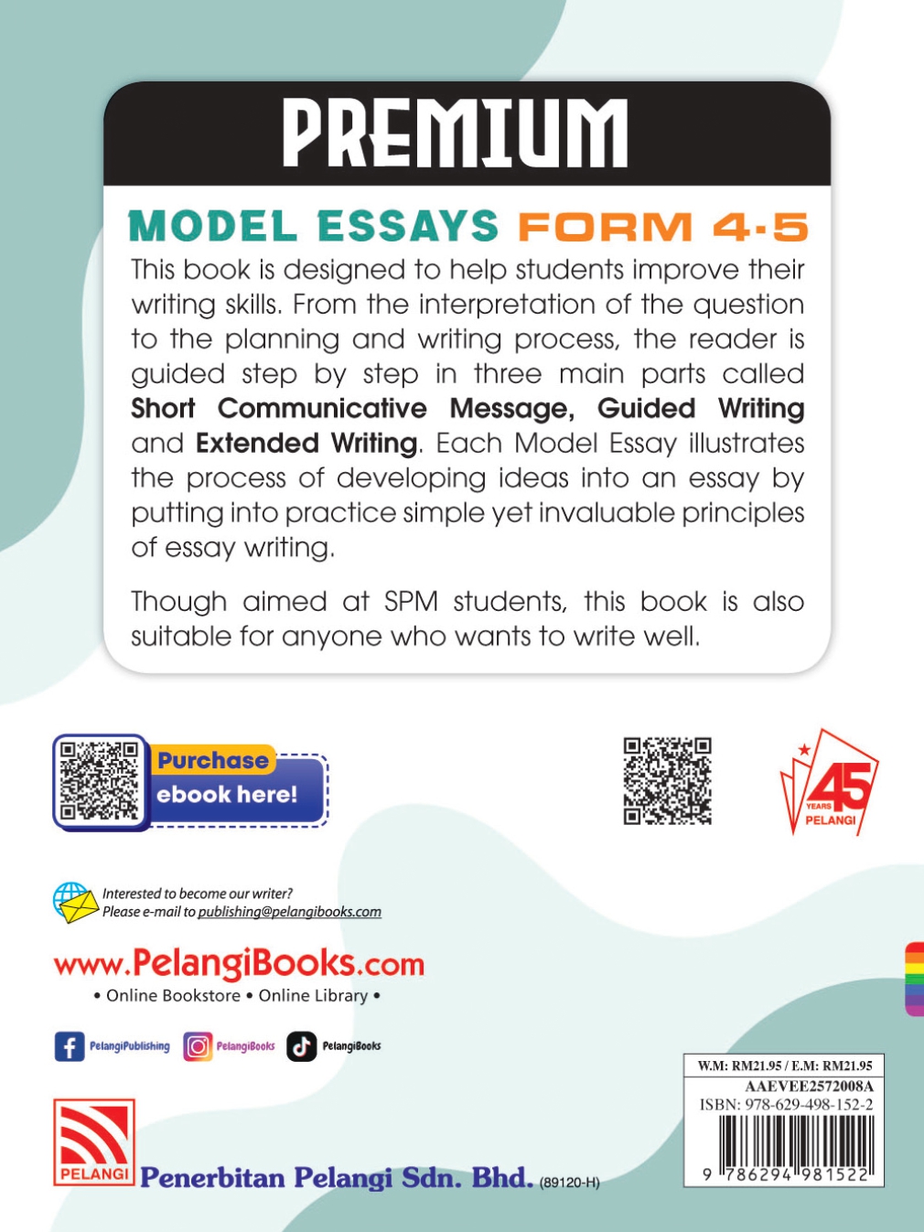 Pelangi Buku Rujukan Premium 2025 Model Essays For SPM | Shopee Singapore