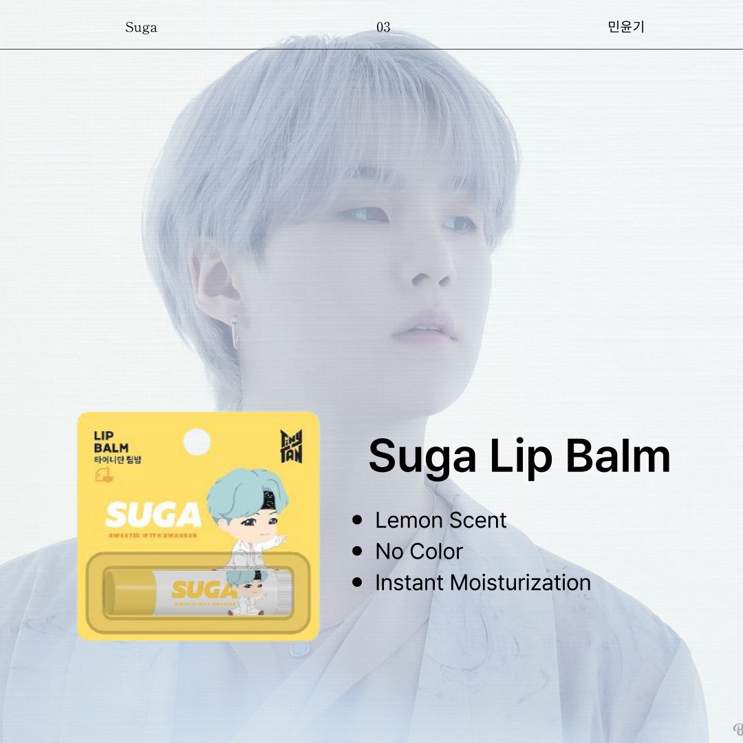 Tiny Tan BTS Lip Balm Bibir 7 types 5g rm jin suga jimin jhope v ...